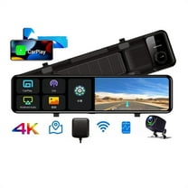 Rexing M2 Max 2-Channel Mirror Dash Cam 4K + 1080p with Wi-Fi & GPS ...