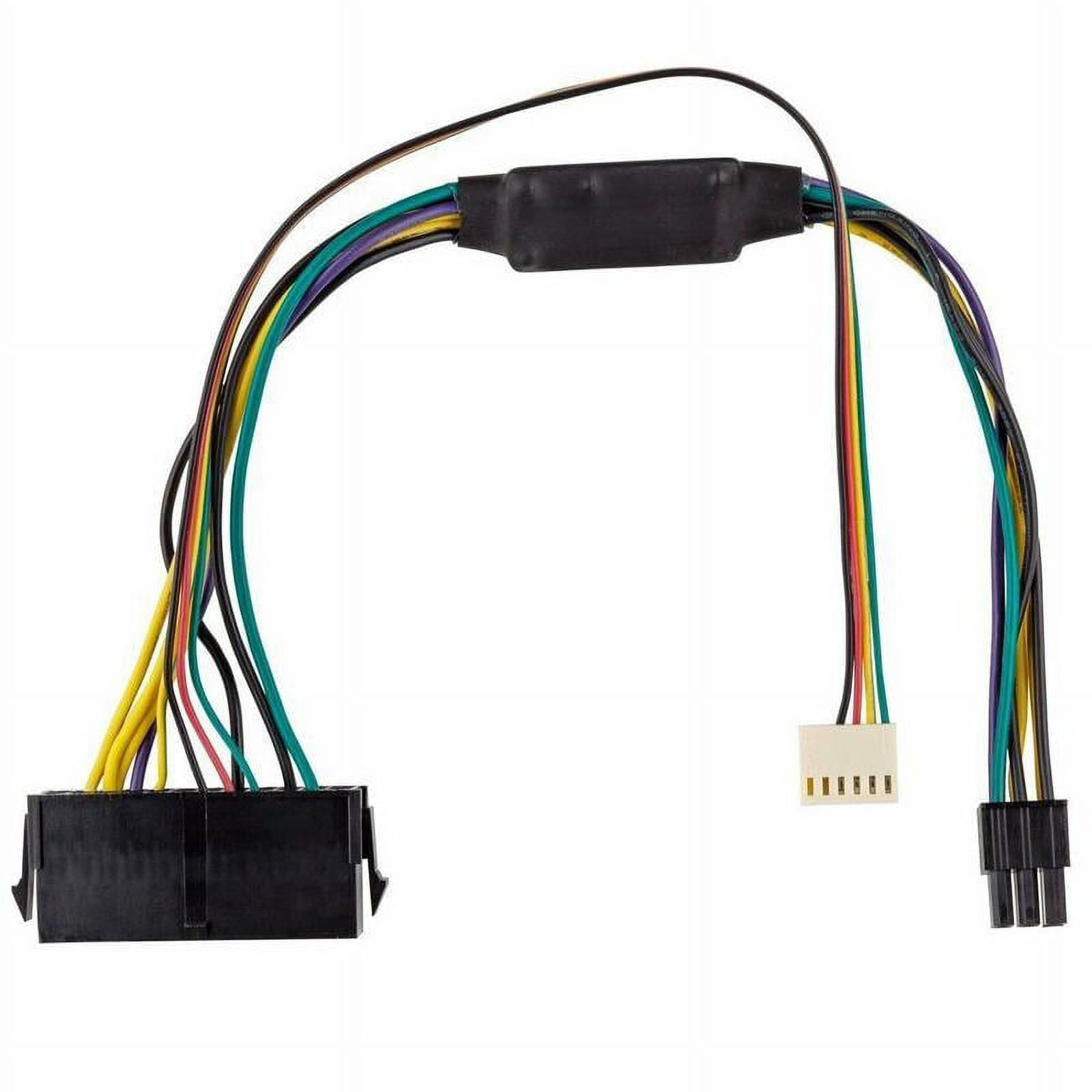 12-Inch ATX 24-Pin to 6-Pin PCI-E PSU Power Adapter 18AWG AYA-24PF-6PM ...