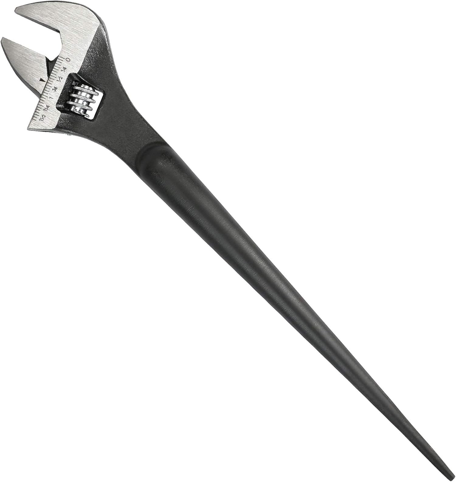12-Inch Adjustable Construction Spud Wrench, Black Oxide Finish, CR-V ...
