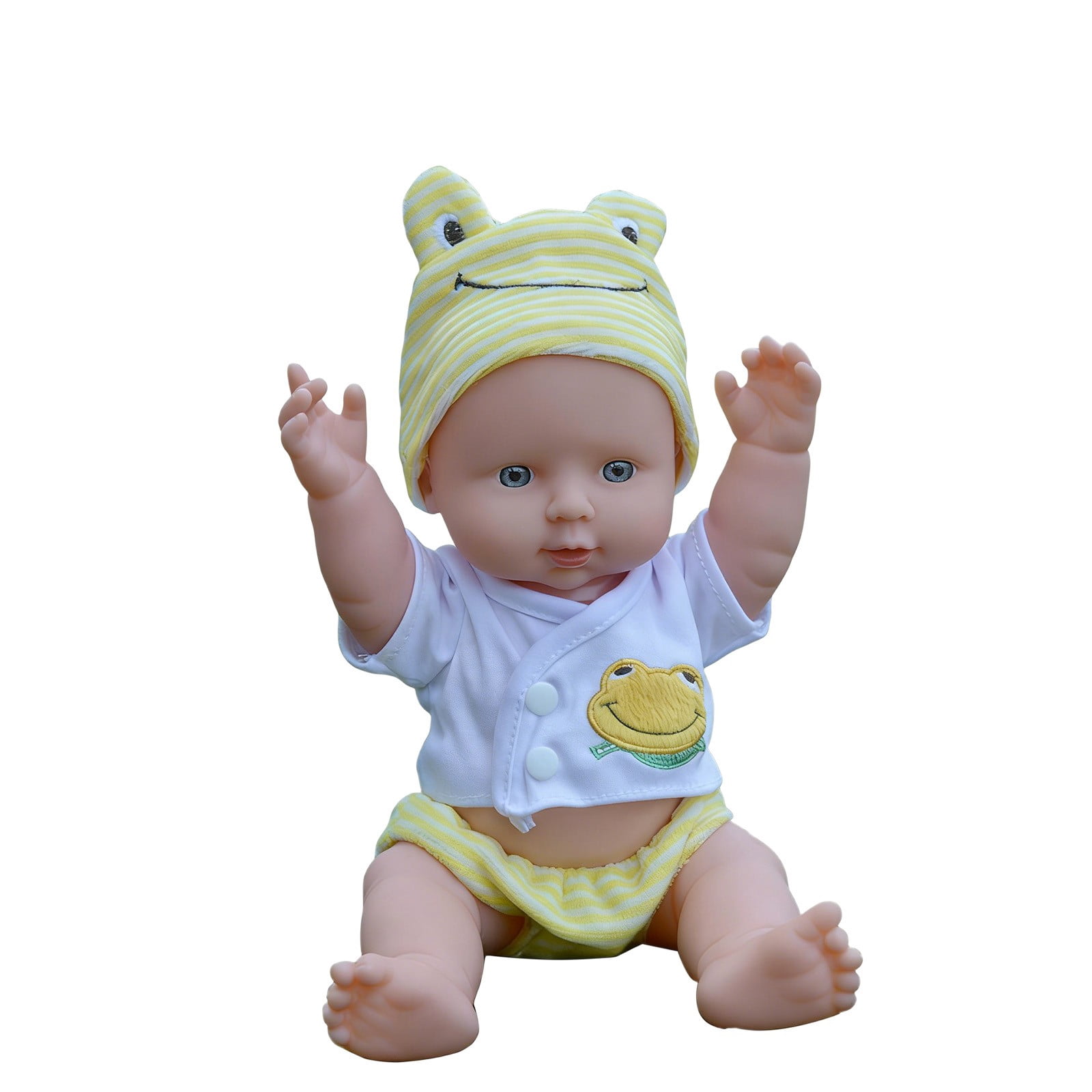 12 Inch Baby Doll with Sound, Reborn Baby Doll for Toddler, Soft PVC ...