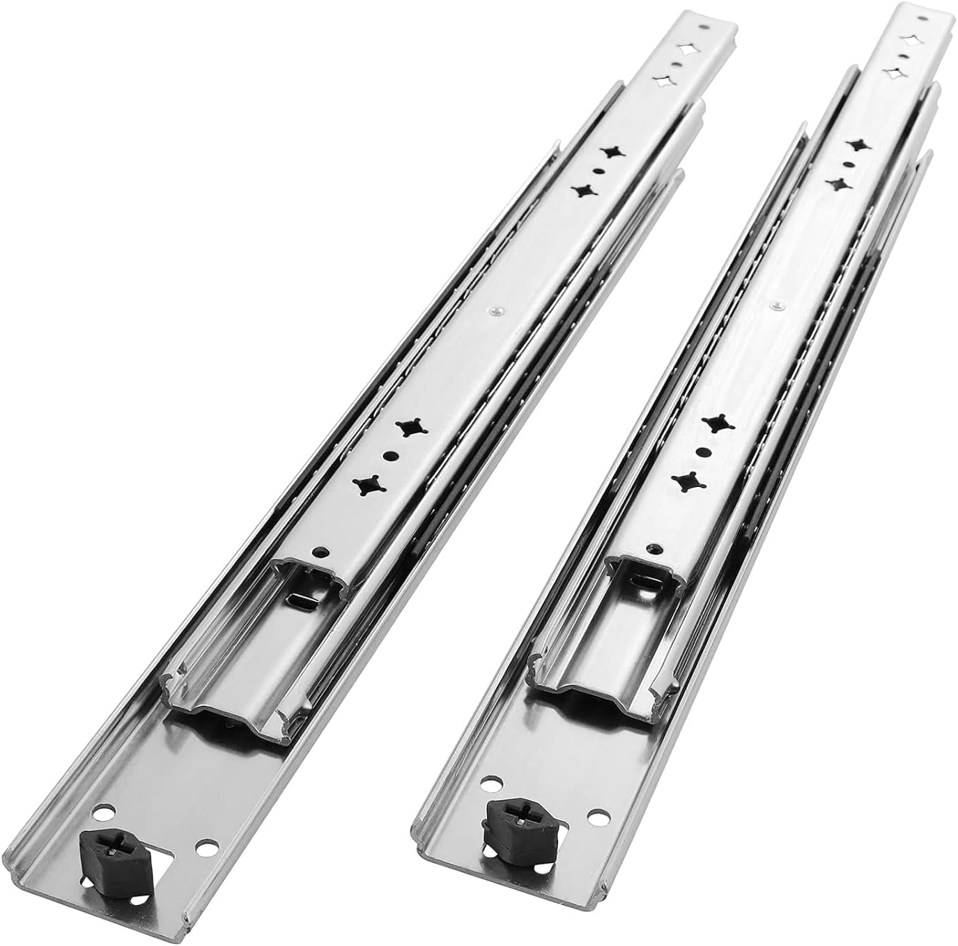 12 Inch Ball Bearing Slides, 1 Pair 46mm Width with 2 Brackets, 1.5 ...