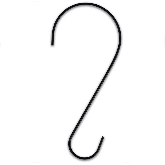12 Inch Black Metal Tree Branch Hook For Hanging Plants Bird Feeders ...