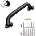 12 Inch Black Stainless Steel Handrail, Safety Grab Bars for Wall ...