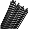 12-Inch Black Zip Ties 100 - , Self-Locking Nylon Ties for Indoor and ...