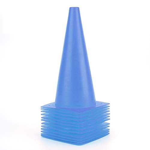 12 Inch Blue Traffic Training Cones, Plastic Safety Parking Cones ...