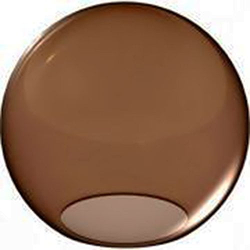 12-Inch Bronze Acrylic Lamp Post Globe - 5.25" Neckless Opening ...