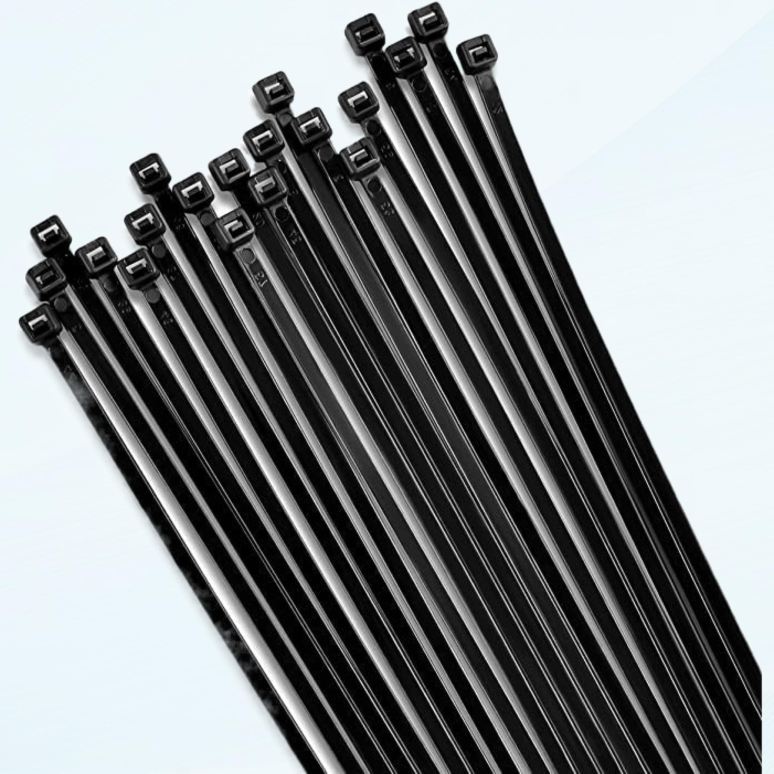 12 Inch Cable Zip Ties (100 Pack) - 120lb Tensile Strength, Heavy Duty ...