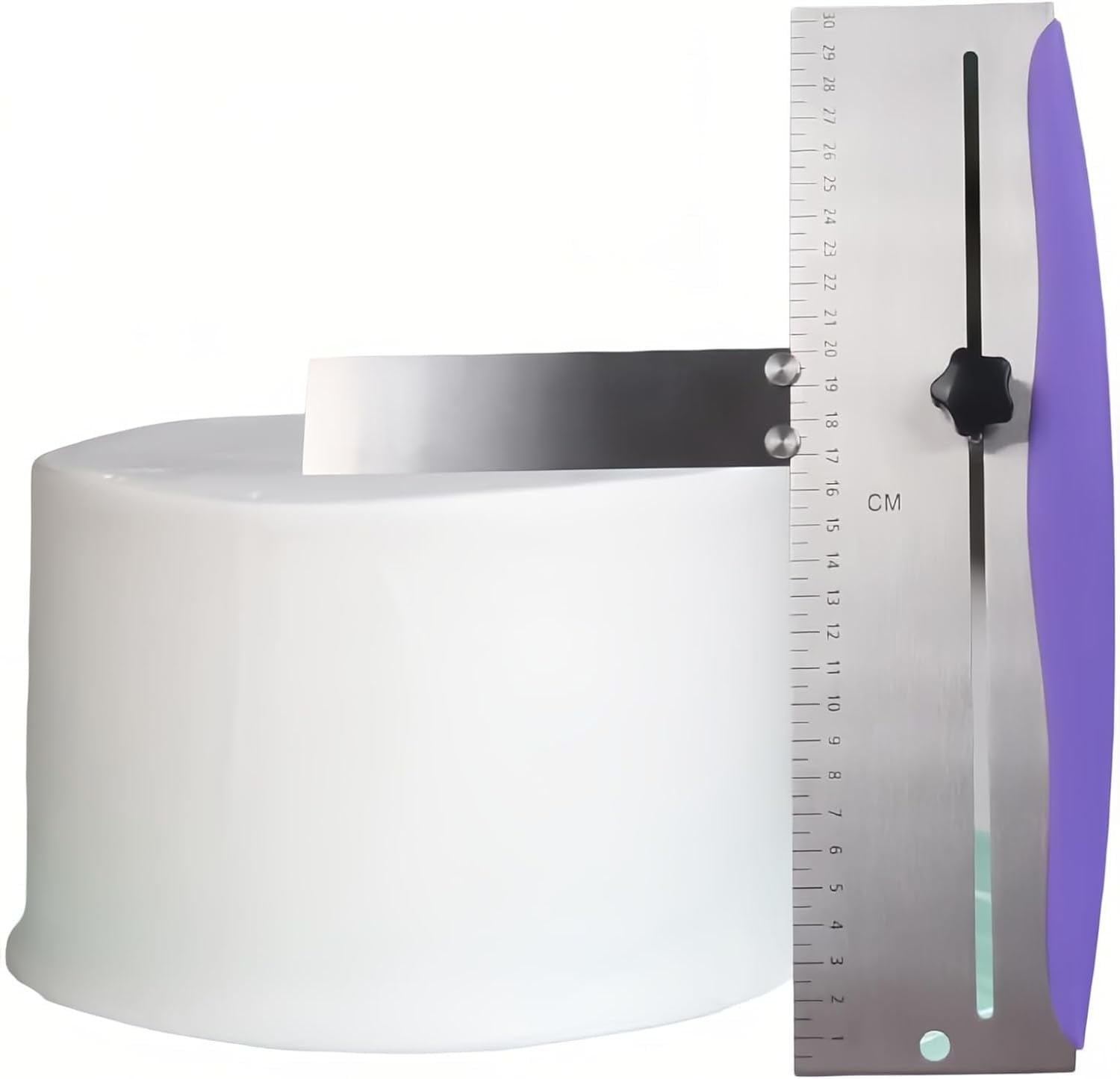 12 Inch Cake Scraper Smoother, Stainless Steel Cake Bench Scraper ...