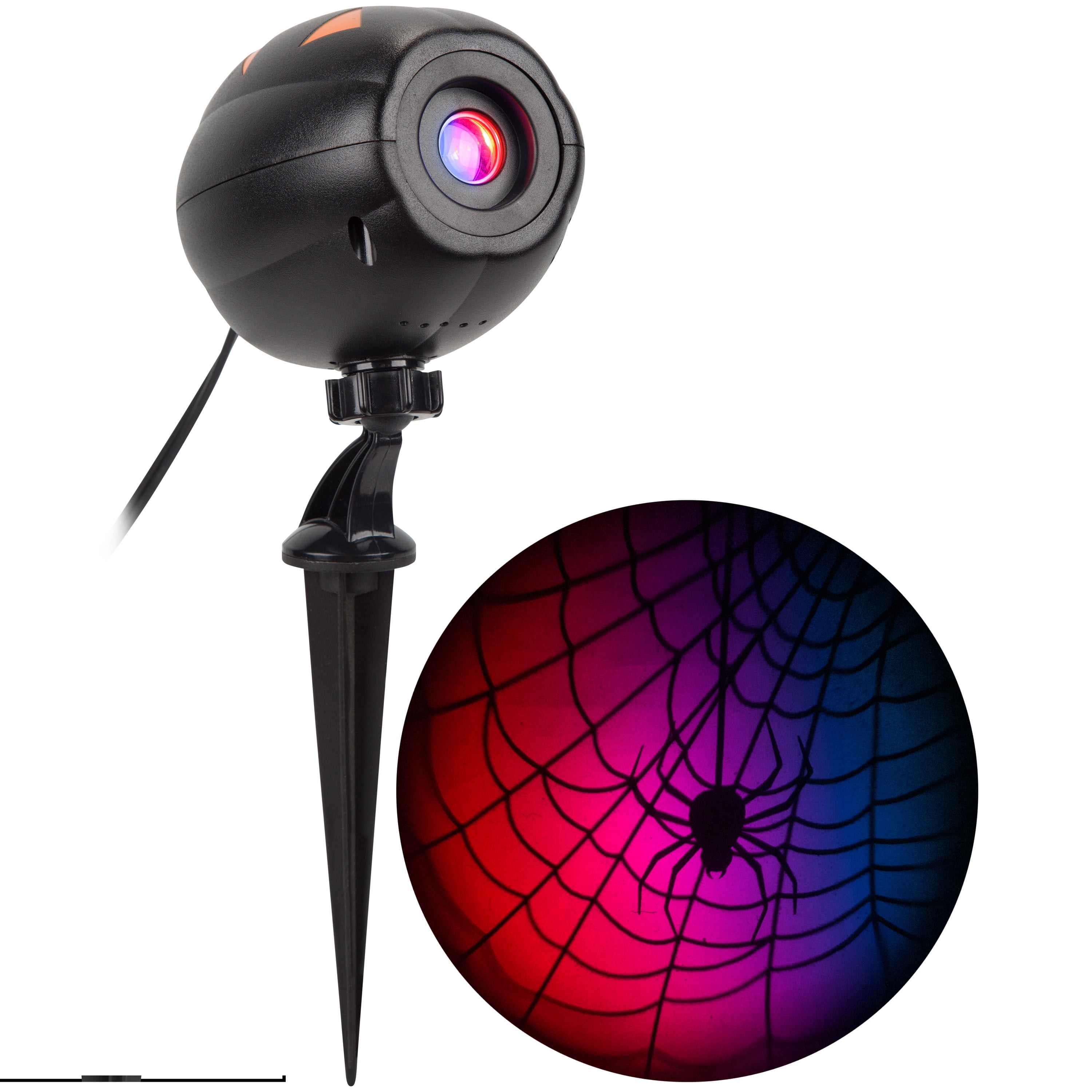 12 Inch Cascading with Static Spider (Color Changing) Halloween ...