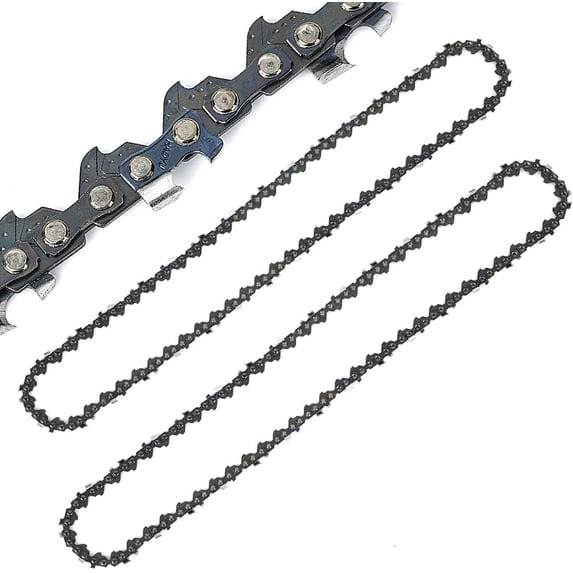 12-Inch Chainsaw Chain Replacement - 2-Piece Set, 1/4-Inch Pitch, 62 ...
