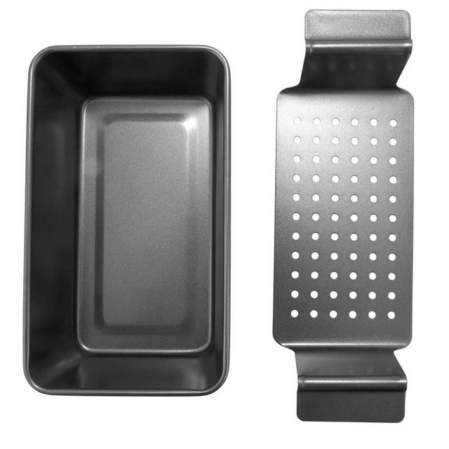 12 Inch Professional Healthy Meatloaf Pan Non-Stick Barbecue Tray ...