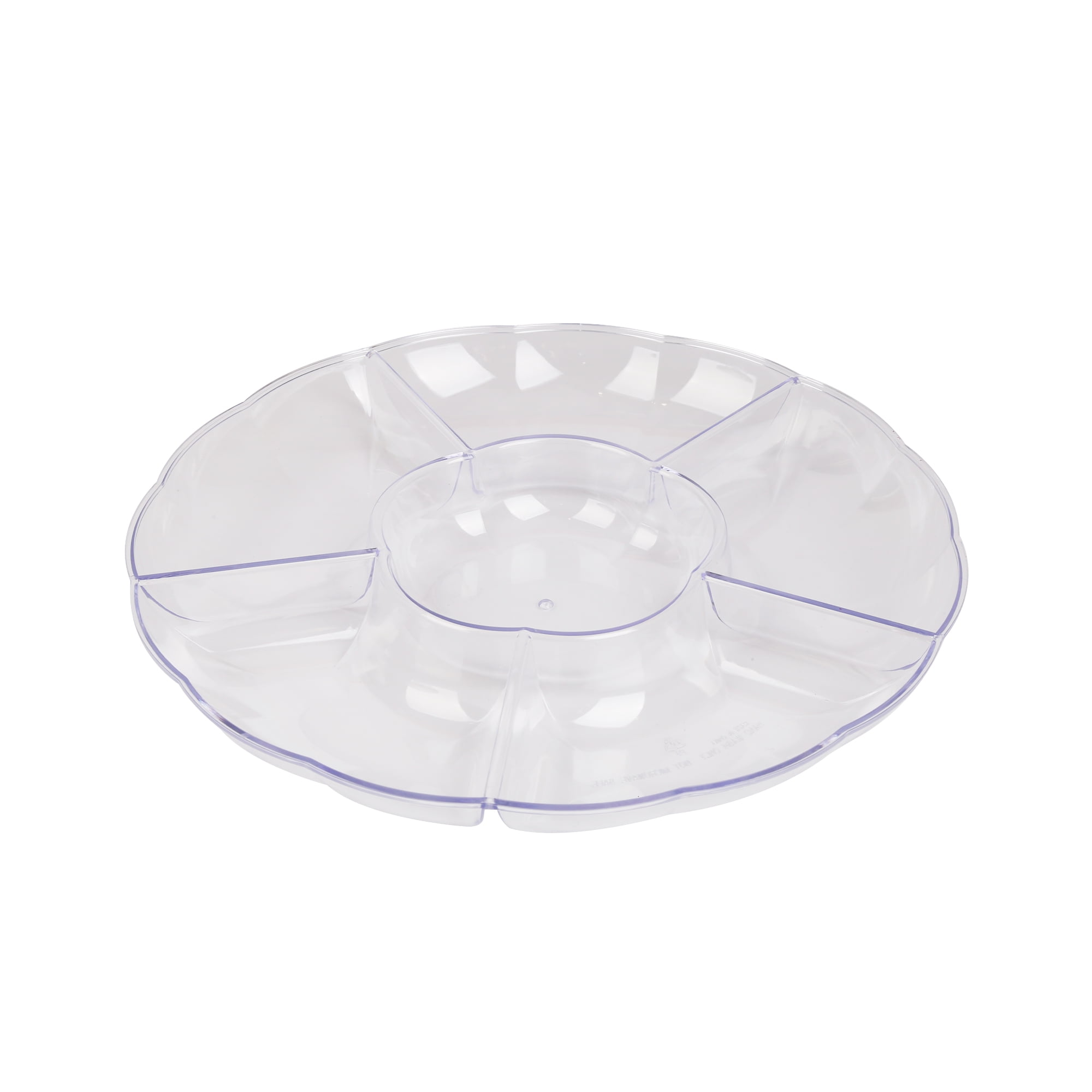 12 Inch Clear Round Compartment Tray, Catering, Party, Way To Celebrate ...