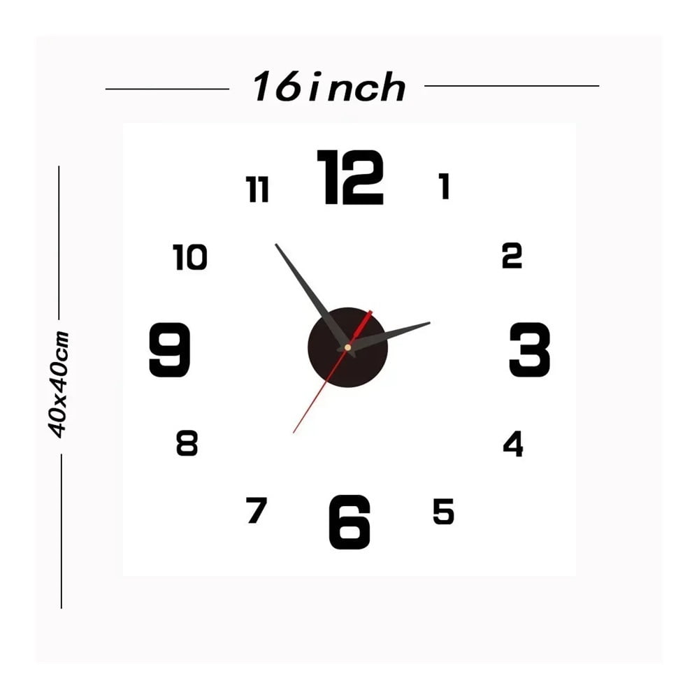 12 Inch Clock Wall Clock Living Room Mute Home Modern Simple Clock Wall ...