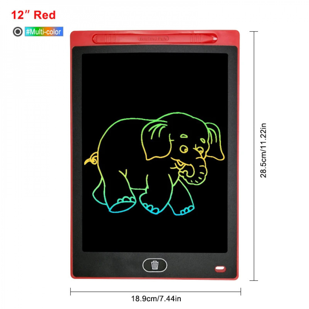 12 Inch Color LCD Screen Electronic Drawing Board For Kids Writing ...