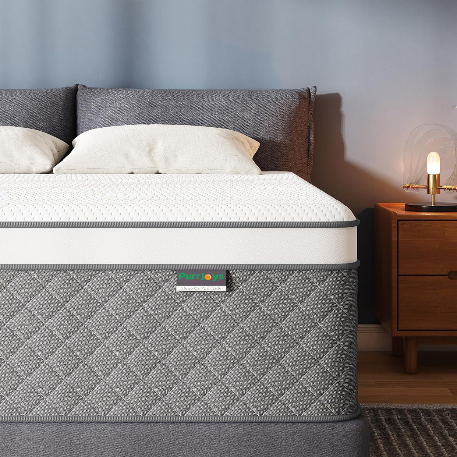 12 Inch Cooling-Gel Memory Foam and Pocket Spring Hybrid Mattress in a ...