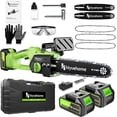 12 Inch Cordless Chainsaw with Brushless Motor Automatic Oiler and ...