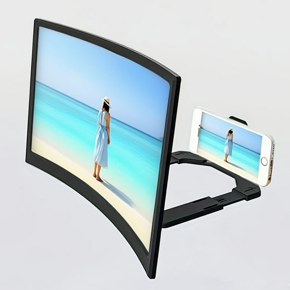 12-Inch Curved HD Mobile Phone Screen Amplifier - 1:1 Isotropic ...