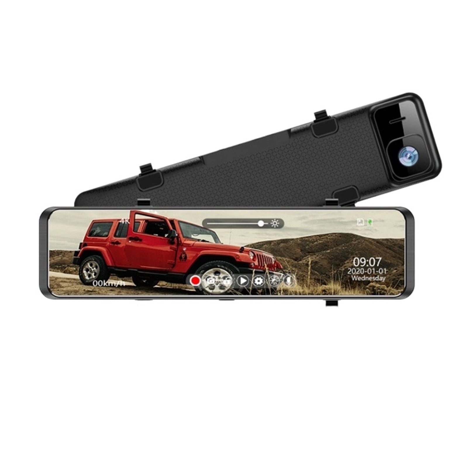 12 Inch Dash Cam Rear View Mirror 4K 3840*2160P Car DVR Dash Cam WIFI ...