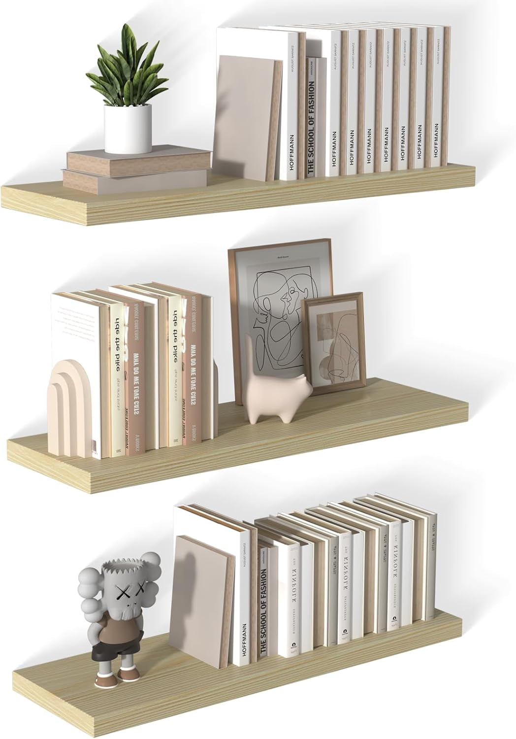 12 Inch Deep Floating Shelves, 36" W x 12" D Wood Floating Shelves for ...
