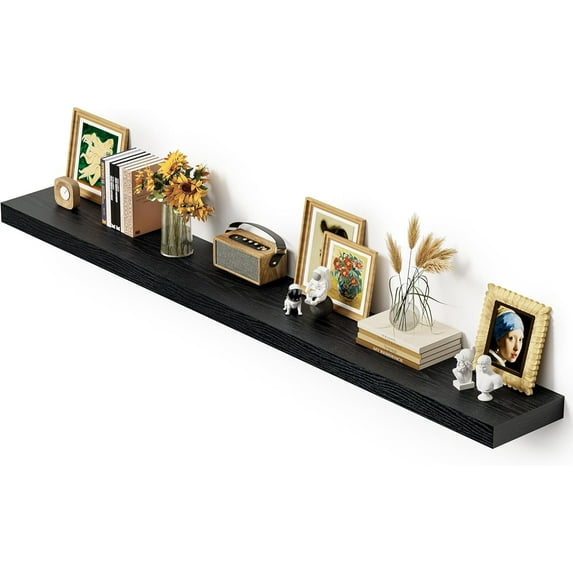 12 Inch Deep Floating Shelves 36 inch Long 2 Inch Thick Wall Shelves ...