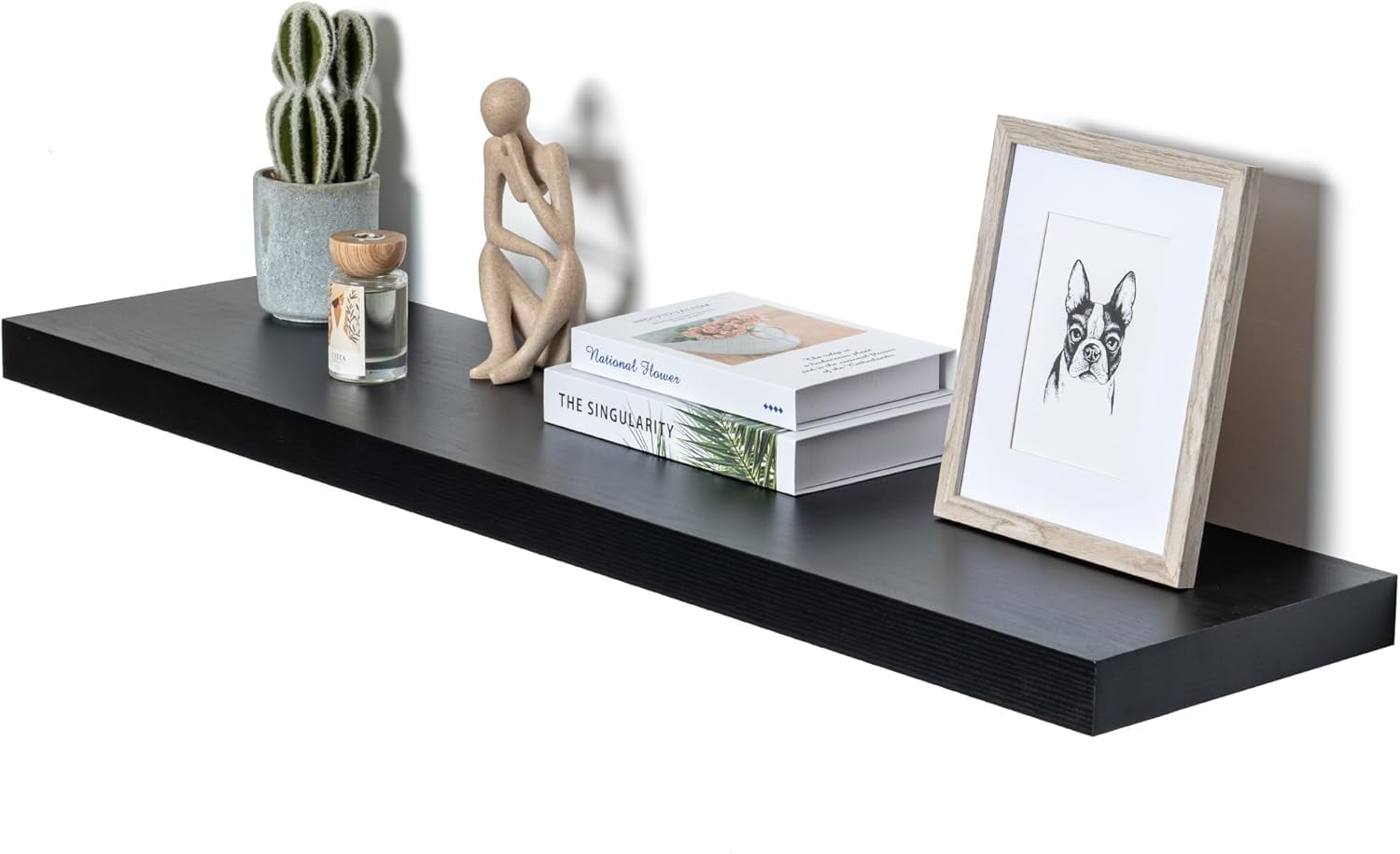 12 Inch Deep Floating Shelves, 48 X 12 Wall Shelf for Fireplace Mantel ...