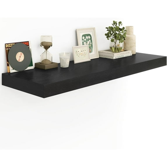 12 Inch Deep Floating Shelves 48 x 12 Long Wall Shelf Large Display ...