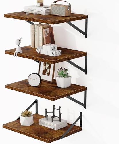 12 Inch Deep Floating Shelves for Wall, 16W x 12D Wide Floating Shelves ...
