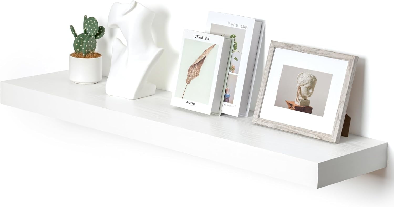 12 Inch Deep Floating Shelves for Wall, 48 Inch Large Floating Shelf ...