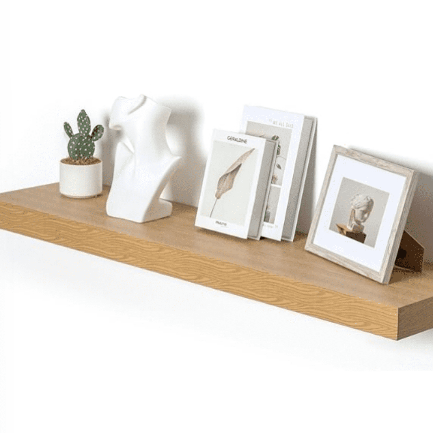 12 Inch Deep Floating Shelves for Wall, 48W x 12D Rustic Oak Wood ...