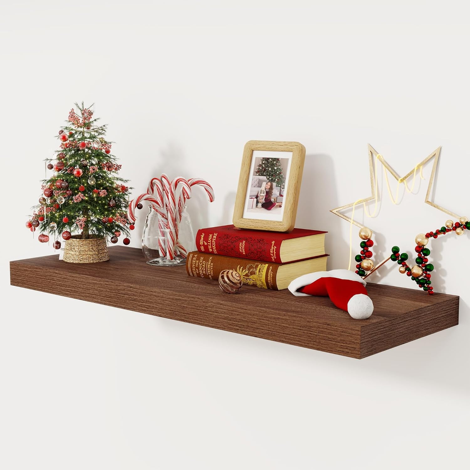 12 Inch Deep White Floating Shelves 16 x 12 Floating Shelf for Books ...