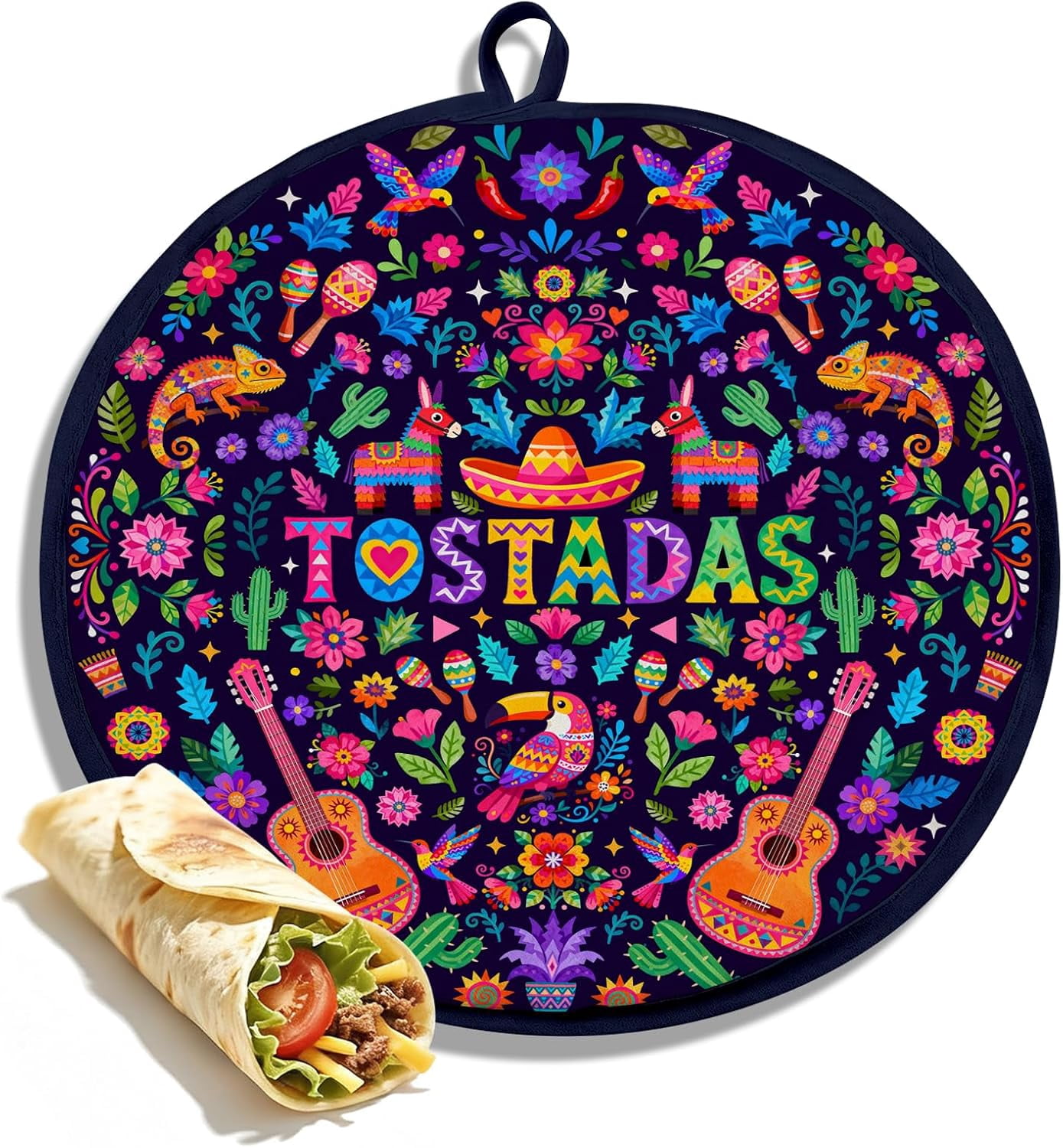 12 Inch Deer Tortilla Warmer Pouch, Microwavable Fabric Bag Keeps Food ...