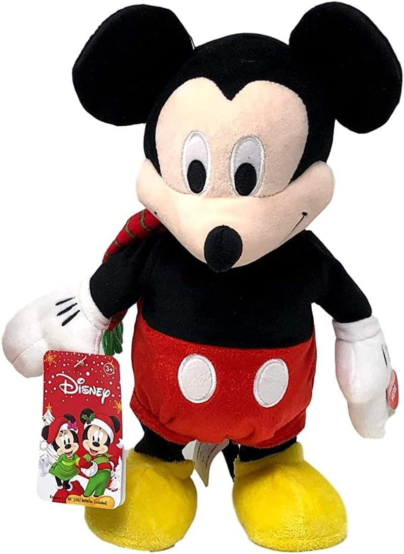 12 Inch Disney Mickey Mouse Side Stepper Animated Musical Christmas ...