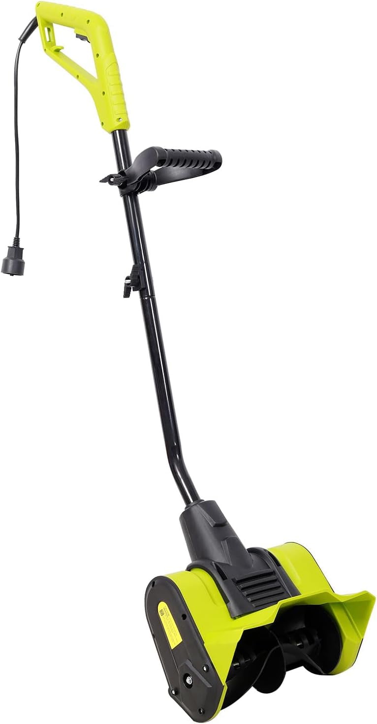 12-Inch Electric Snow Shovel with Dual Blade Auger, 10-Amp Corded Snow ...