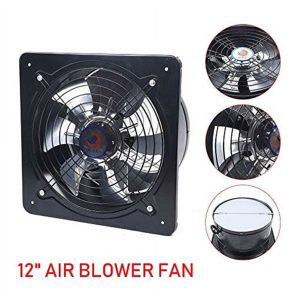 12 Inch Exhaust Fan Wall Mount Ventilation Extractor Blower Greenhouse ...