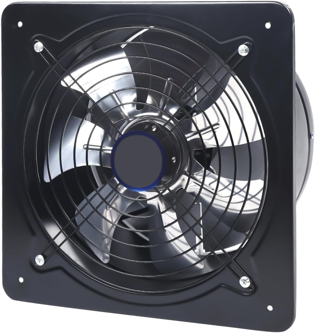 12 Inch Exhaust Fan Wall Mounted Vent Fan, 125W Portable Kitchen ...