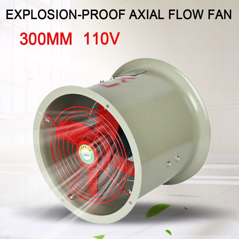 12 Inch Explosion-proof Axial Fan 300mm Pipe Spray Booth Paint Fumes Exhaust Fan - Walmart.com