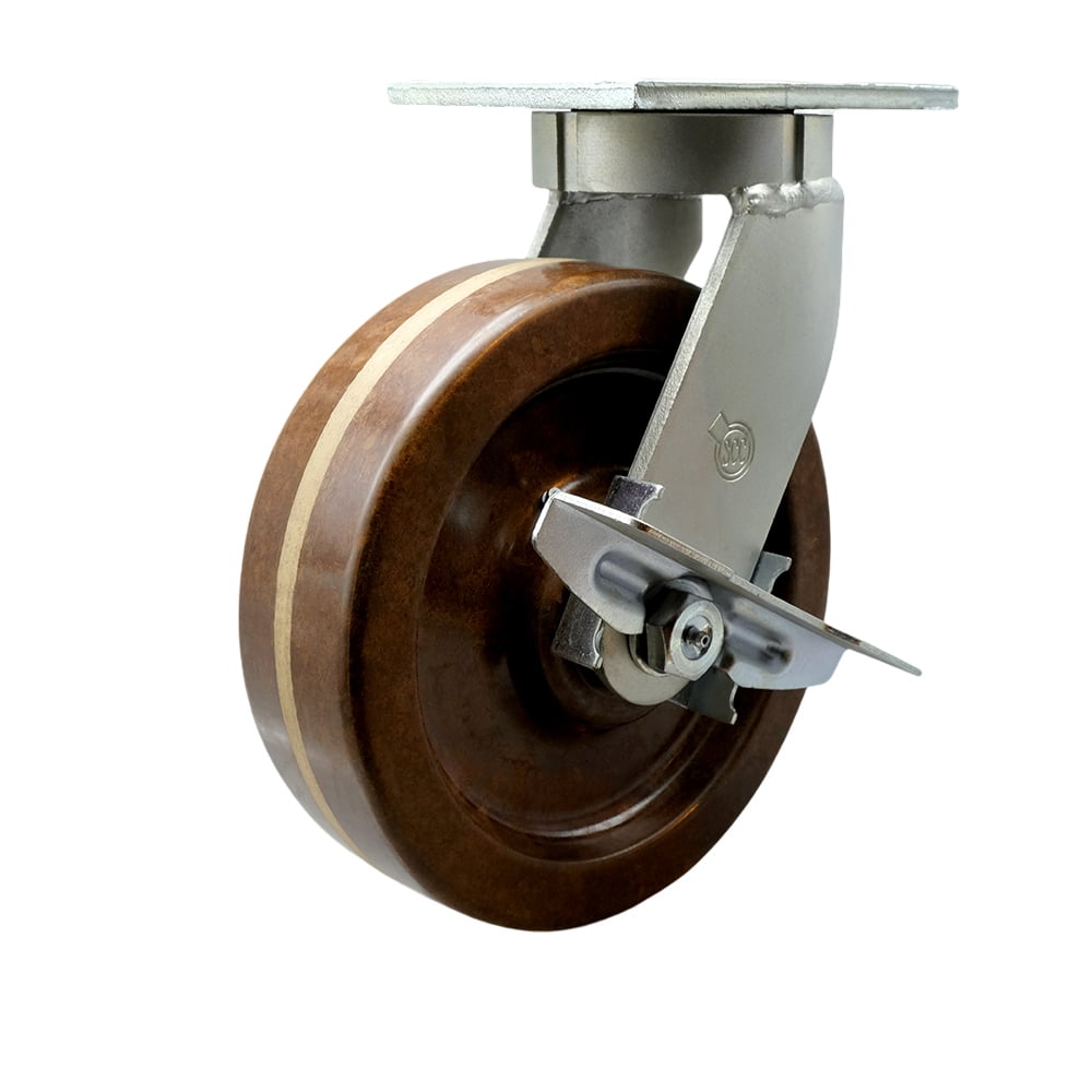 12 Inch Extra Heavy Duty High Temp Phenolic Wheel Swivel Caster with ...