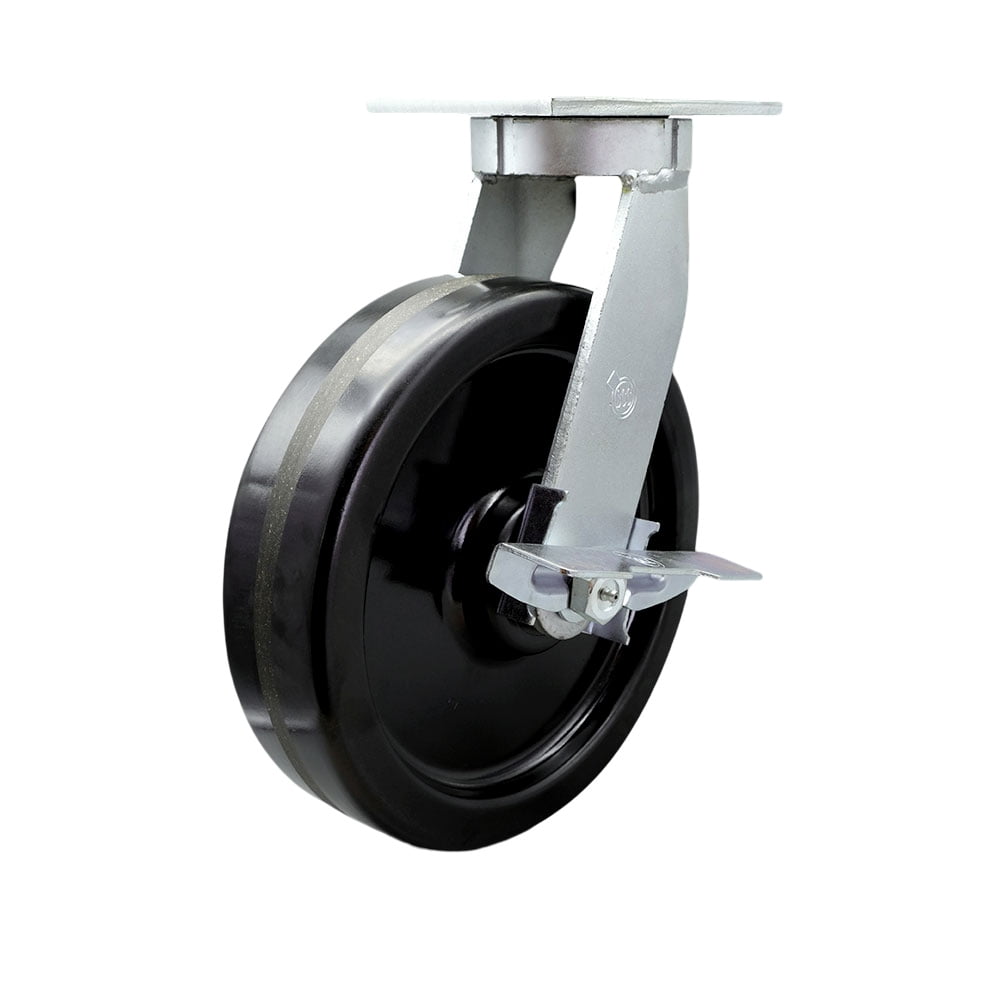 12 Inch Extra Heavy Duty Phenolic Wheel Swivel Caster with Brake and ...