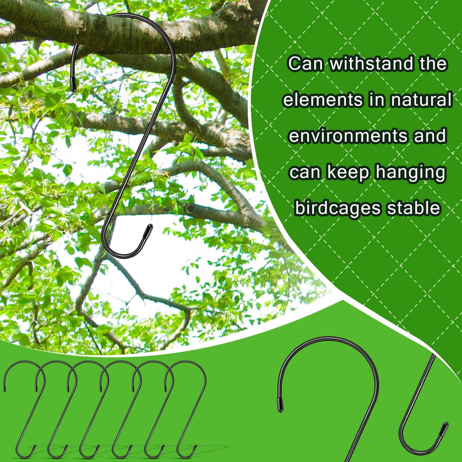 12 Inch Extra Large S Hooks 6 Pack Heavy Duty Hanging Hardware for ...