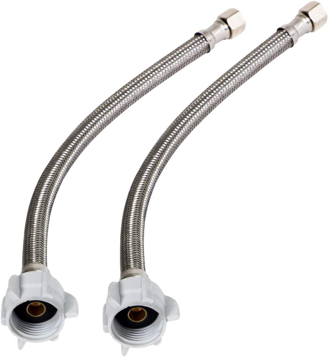 12 Inch Flexible Toilet Water Supply Line Braided Stainless Steel ...
