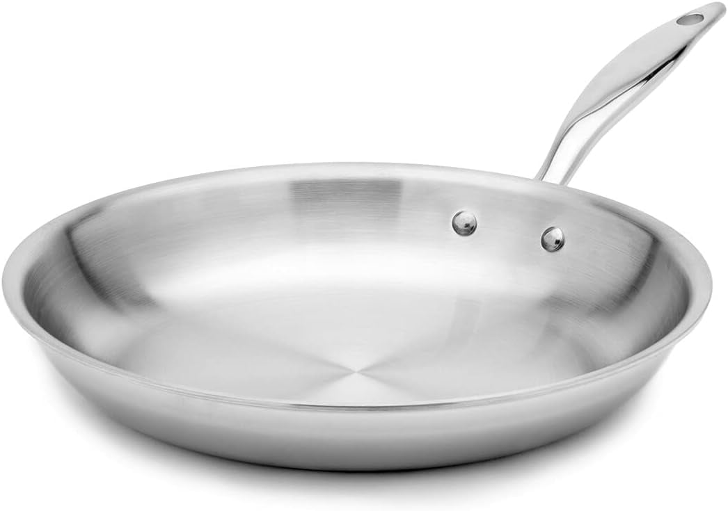 12 Inch Fry Pan | Made In USA | Titanium Series | 316Ti Skillet with ...