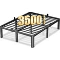 12 Inch Full 3500 lbs Bed Frame with Round-Corner & Anti-Squeak Design ...