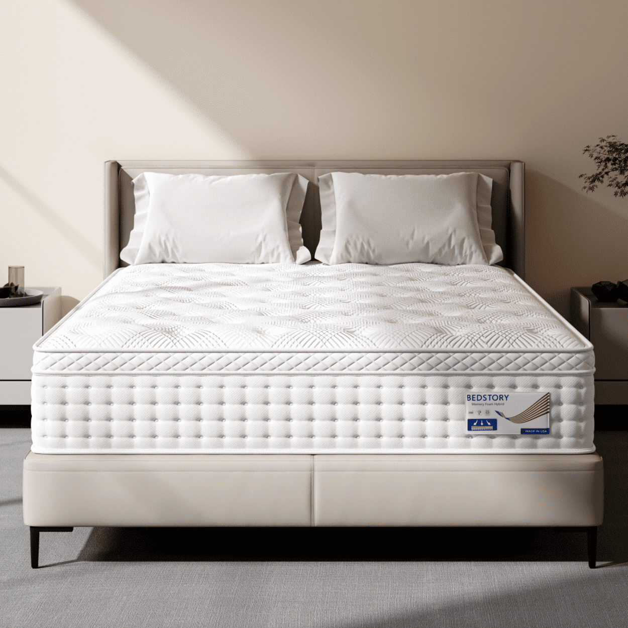 Sleepmax 12 inch Hybrid Full Mattress in a Box, Medium Firm, Gel Memory ...