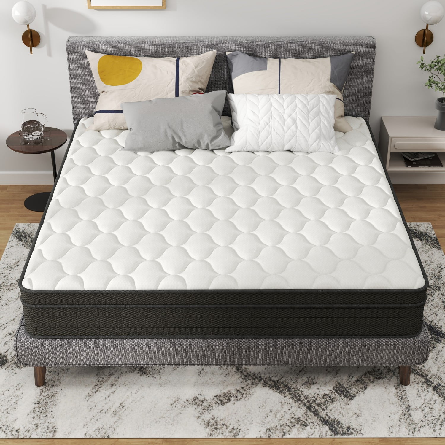 The 12 Inch Full Sized Hybrid Mattress is Delivered in a Box. It is ...