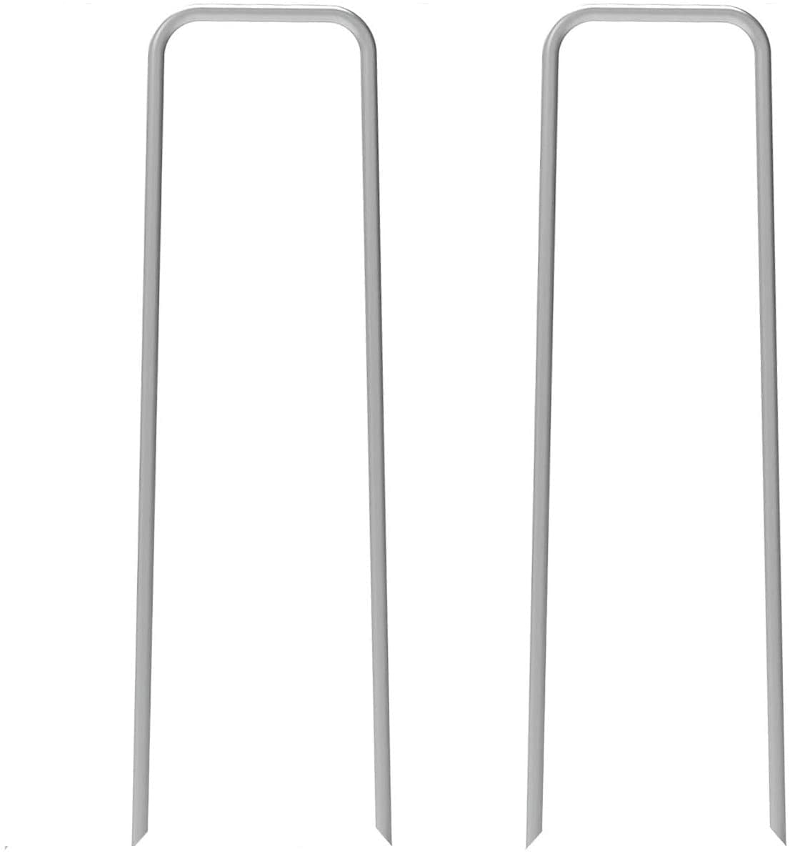12 Inch Galvanized Garden Tent Stakes Landscape Staples 11 Gauge Steel ...