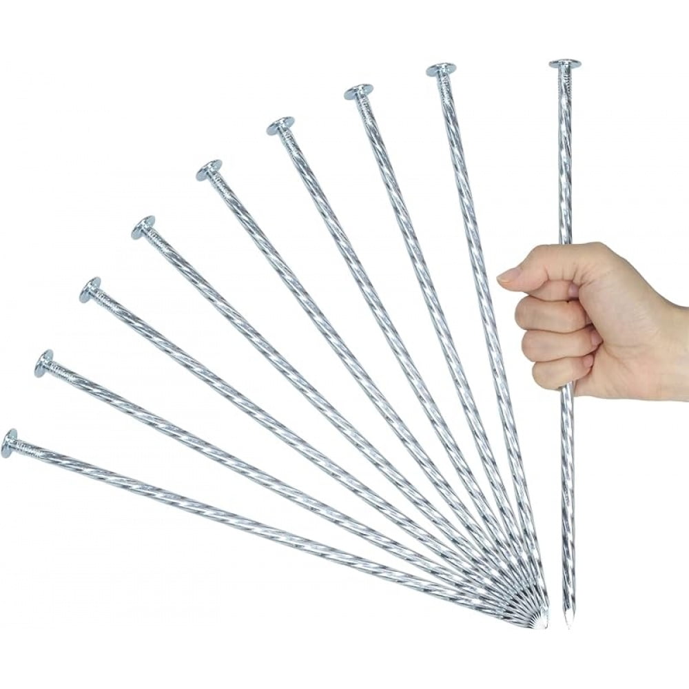 12 Inch Galvanized Landscape Stakes Metal Landscape Edging Anchoring ...
