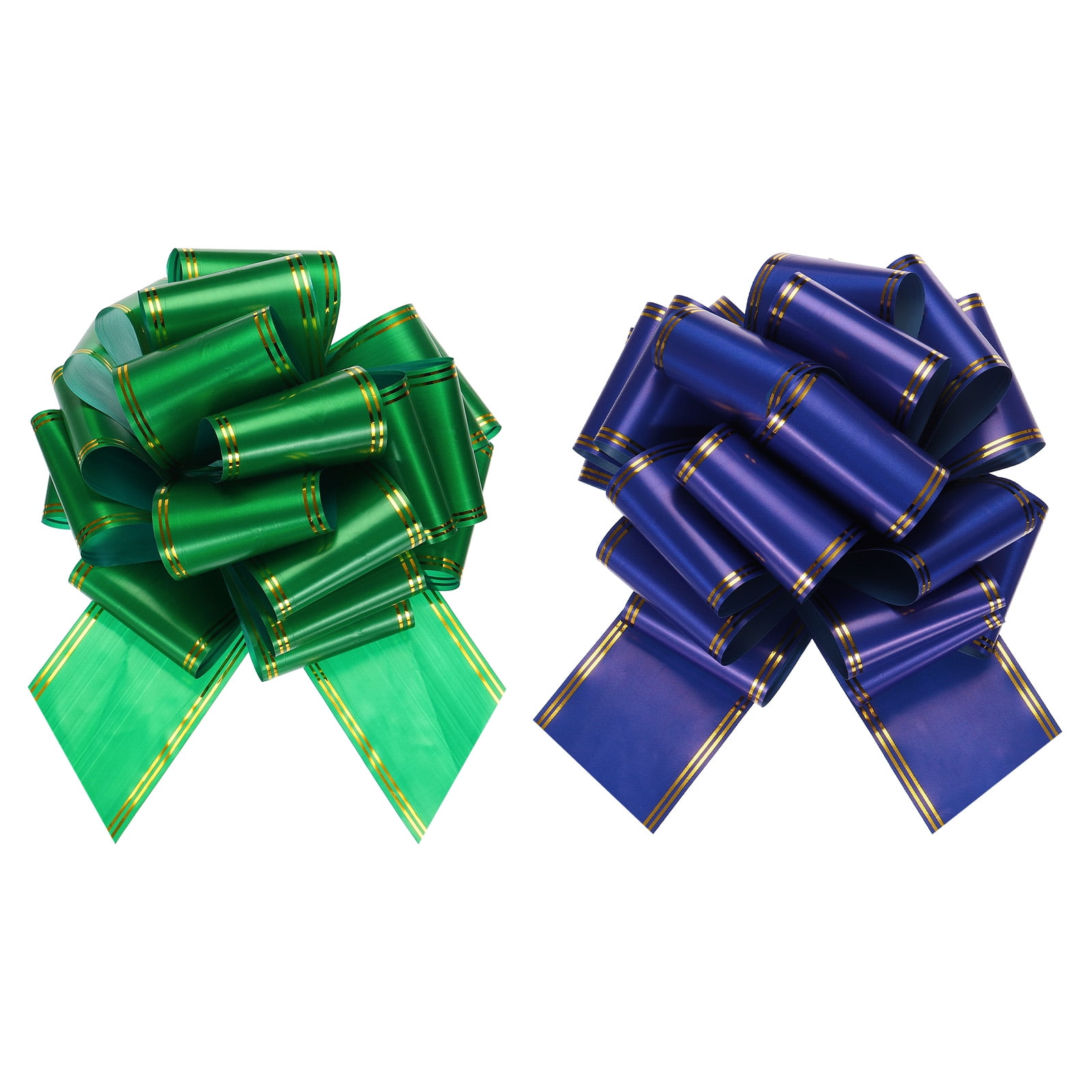 12 Inch Giant Large Pull Bow Big Metallic Car Bows Ribbon with Gold ...