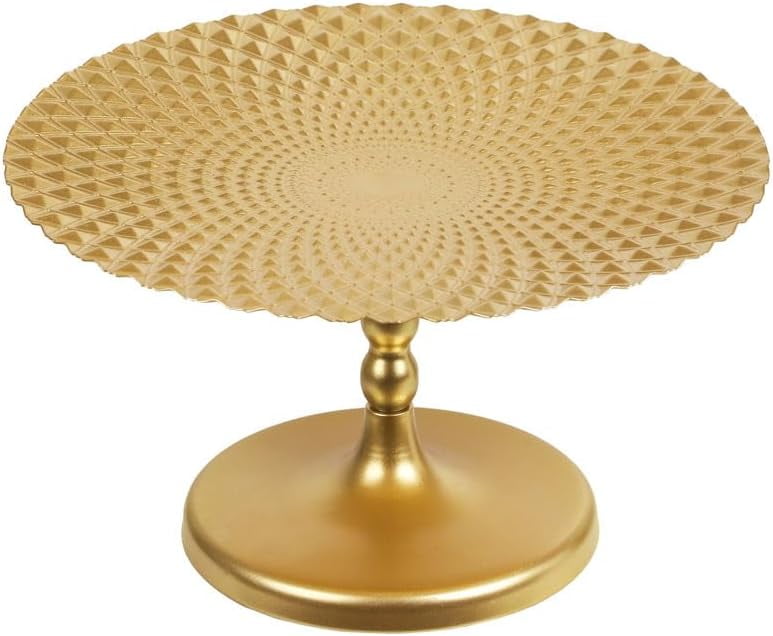 12 Inch Gold Cake Stand, Wedding Cake Stand, Round Dessert Stand for ...