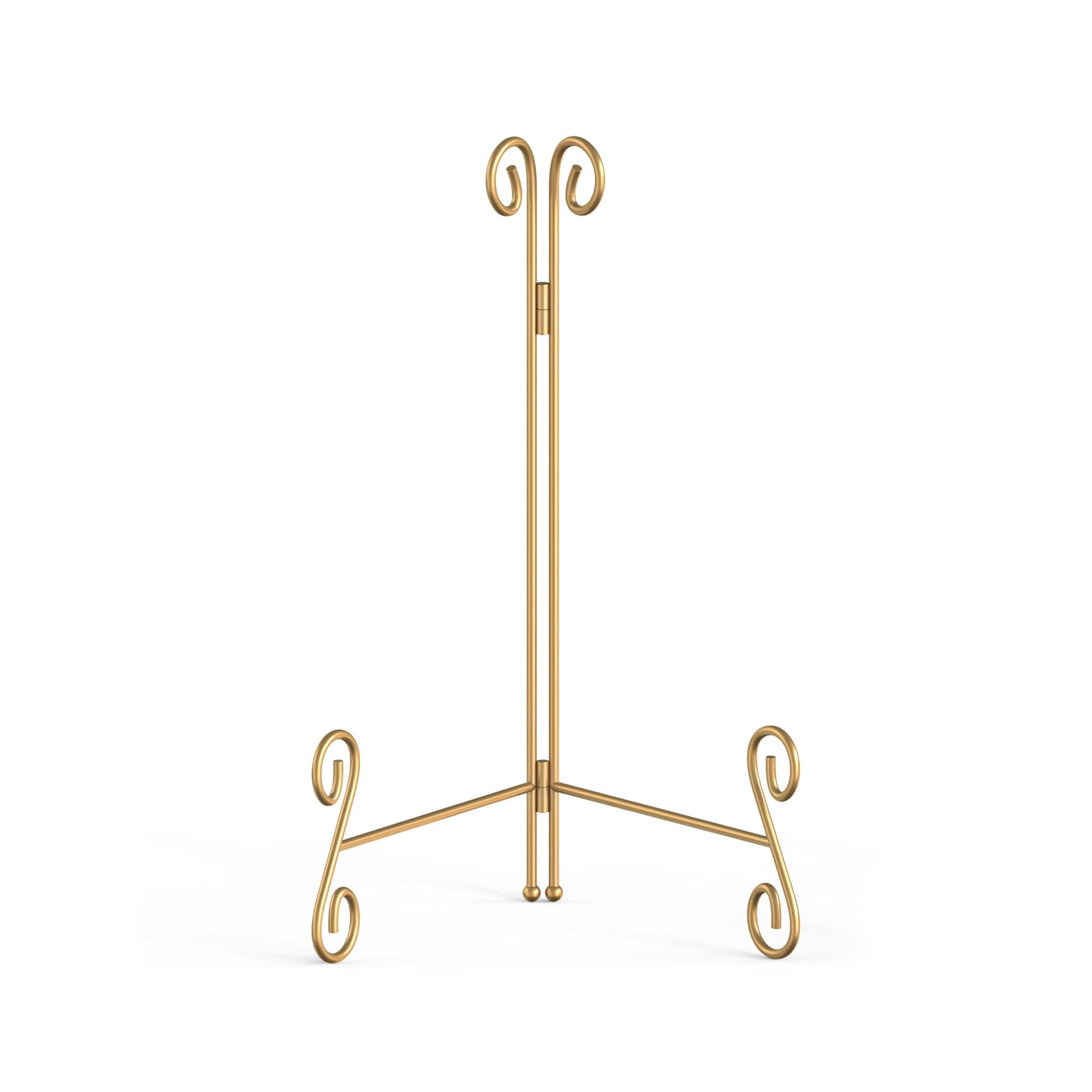 12 Inch Gold Metal Easel Stand, Decorative Plate Holder for Displaying ...