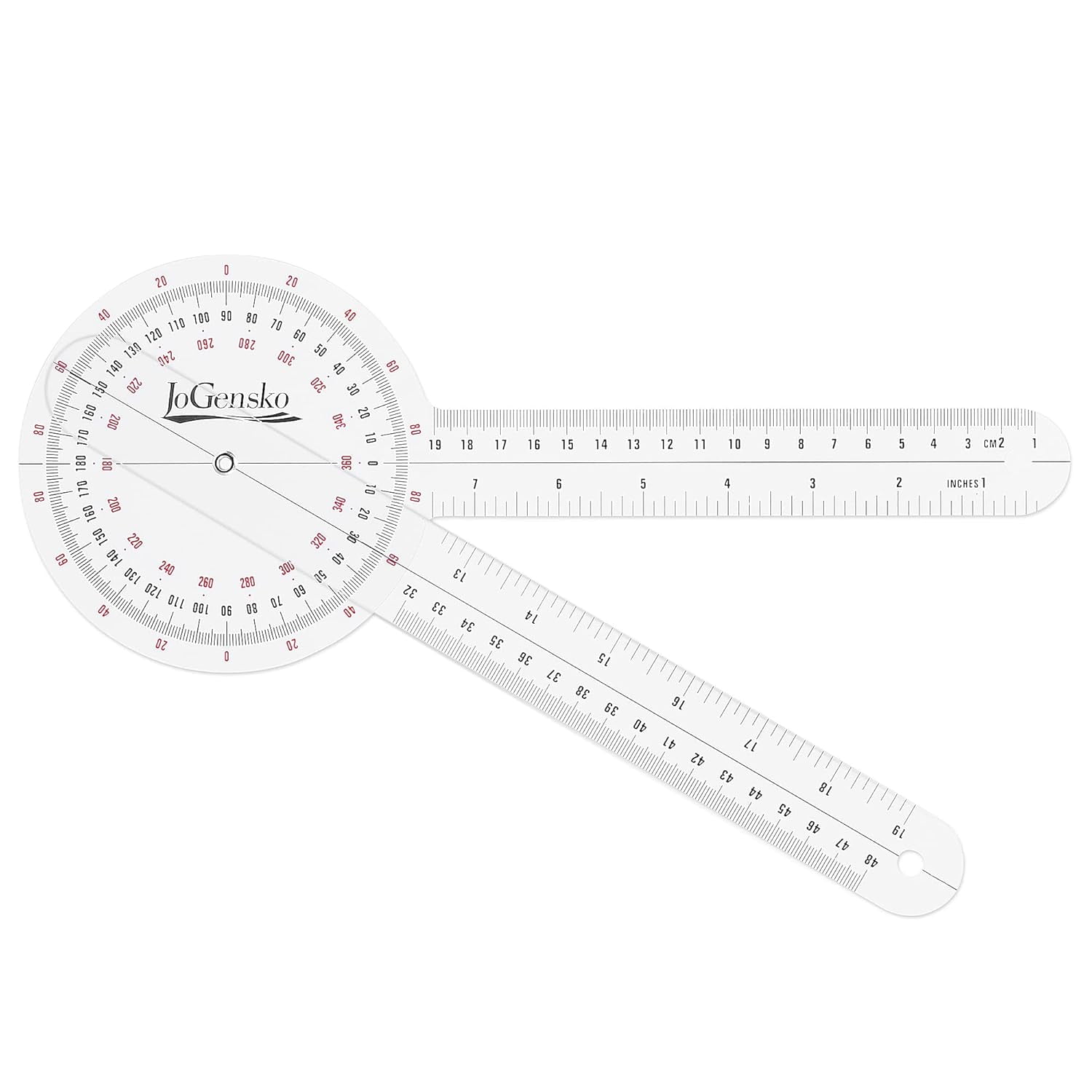 Orthopedic Goniometer, 360 Degree Large Size Plastic Goniometer ...